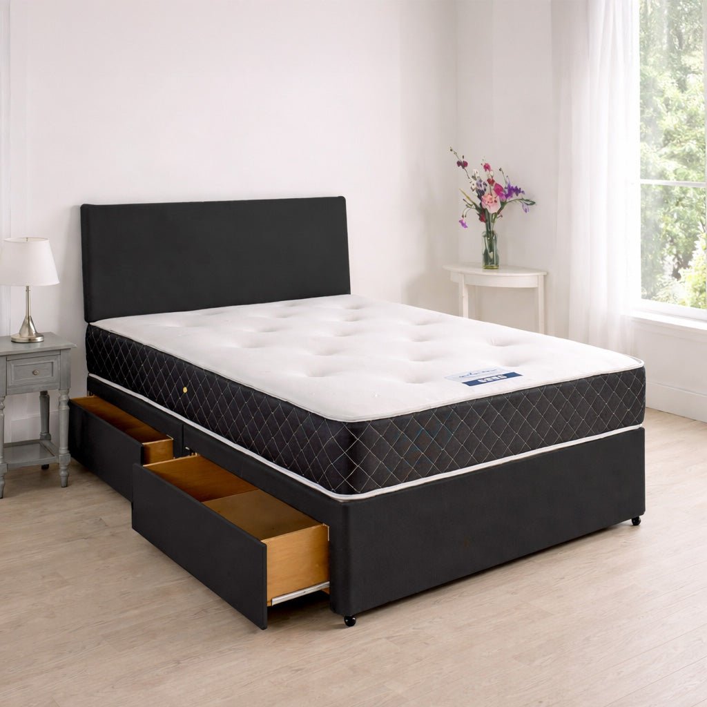 Open Coil Divan Bed Set - Dual Season with Storage Options – Divan ...