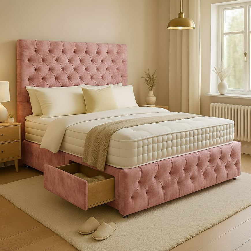 Walker & Slater 1000 Pocket Sprung Memory Pillow Top Divan Bed Set ...
